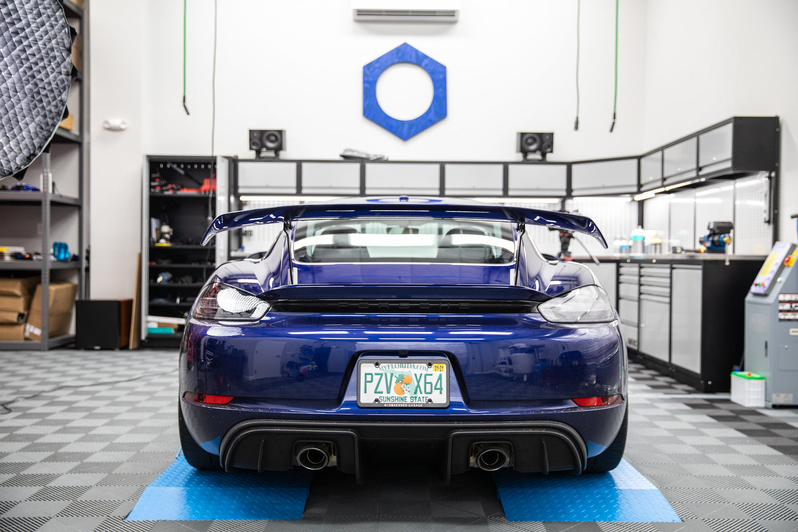 GT4 Wing Risers by RSNV - For 981 and 718 Porsche GT4